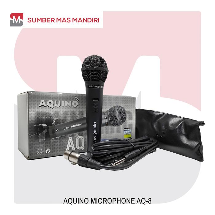 Jual MICROPHONE MIC KABEL AQUINO AQ8 / AQ 8 ORIGINAL FREE PACKING ...