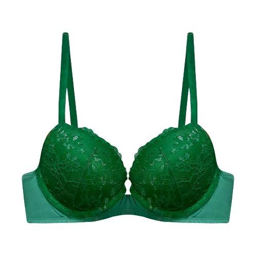 Promo Bra Super Push Up Fuller Bust Lace Green - 32D - Kota Bekasi ...