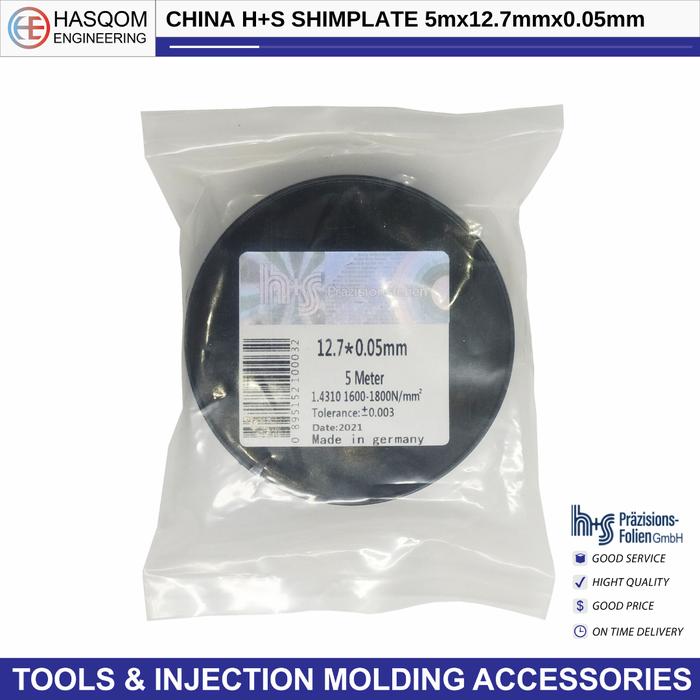 Jual Feeler Gauge HS Shim Plate Thickness 0.05mm x 12.7mm x 5mtr - Kota ...