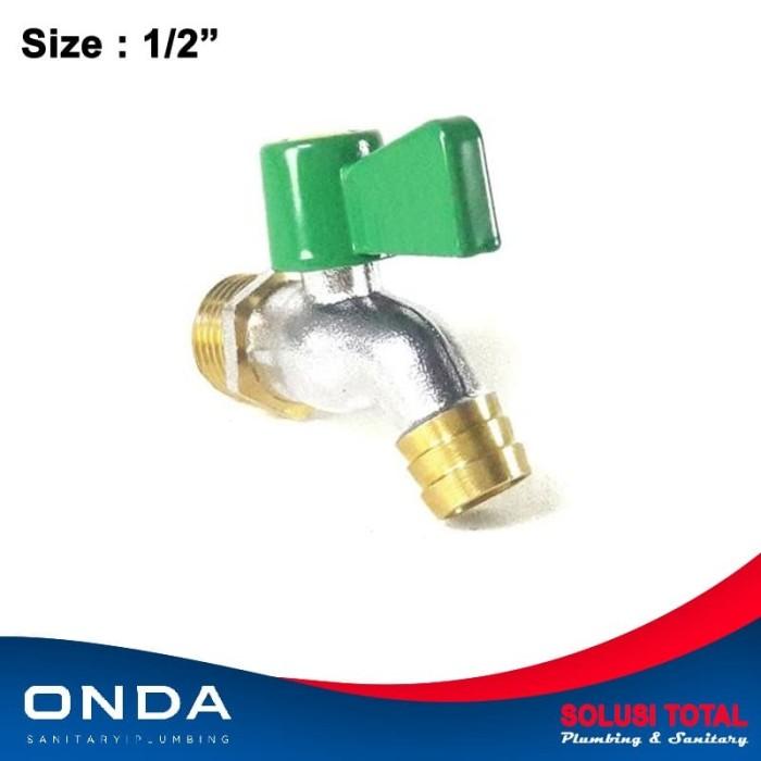 Jual Kran KUBM Onda 1/2" Keran Kuningan Kamar Mandi Cebol Kecil Taman ...
