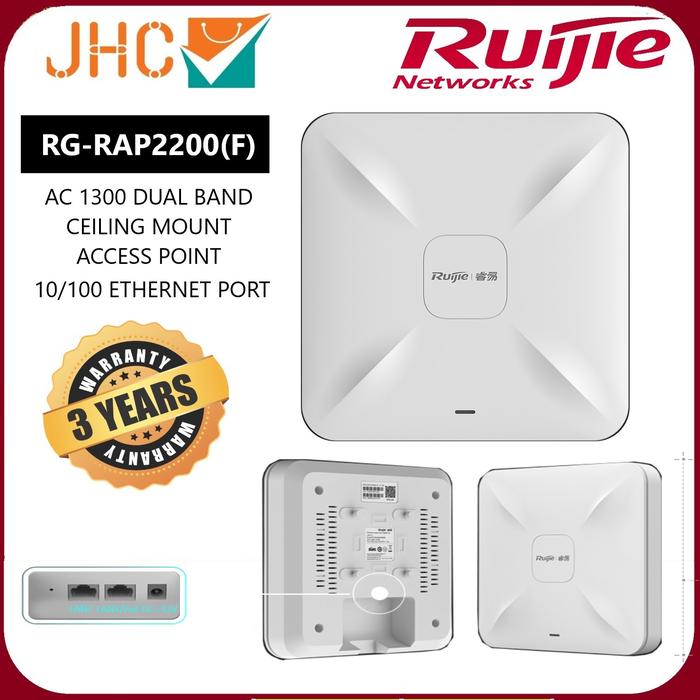 Jual RUIJIE RG-RAP2200(F) RG-RAP2200F AC1300 Dual Band Ceiling Access ...
