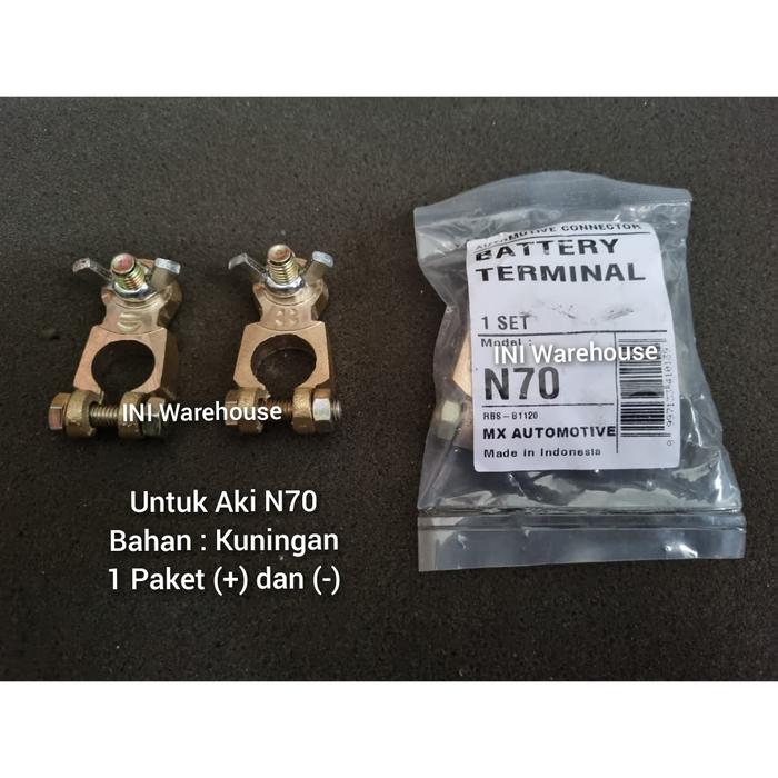 Jual Kepala / Terminal Aki N70 N 70 Baterai Batere Mobil Kuningan Brass ...