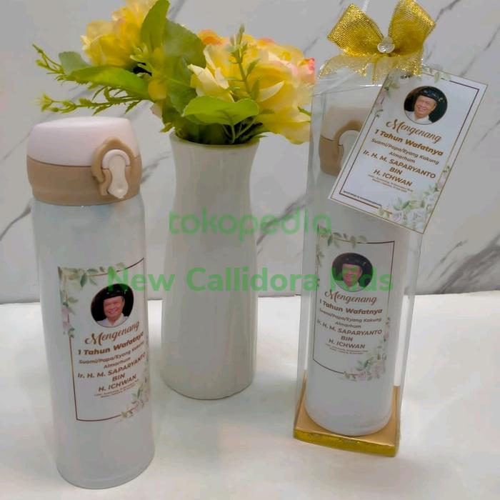 Jual souvenir termos custom/wedding/mengenang 100 hari/khitan/kantor ...