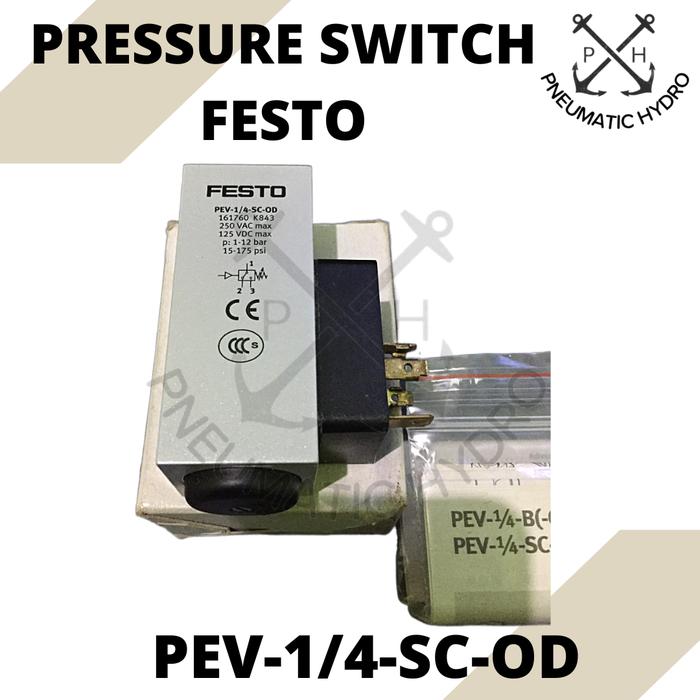 Jual Pressure Switch FESTO PEV-1/4-SC-OD - Jakarta Barat - Pneumatic ...