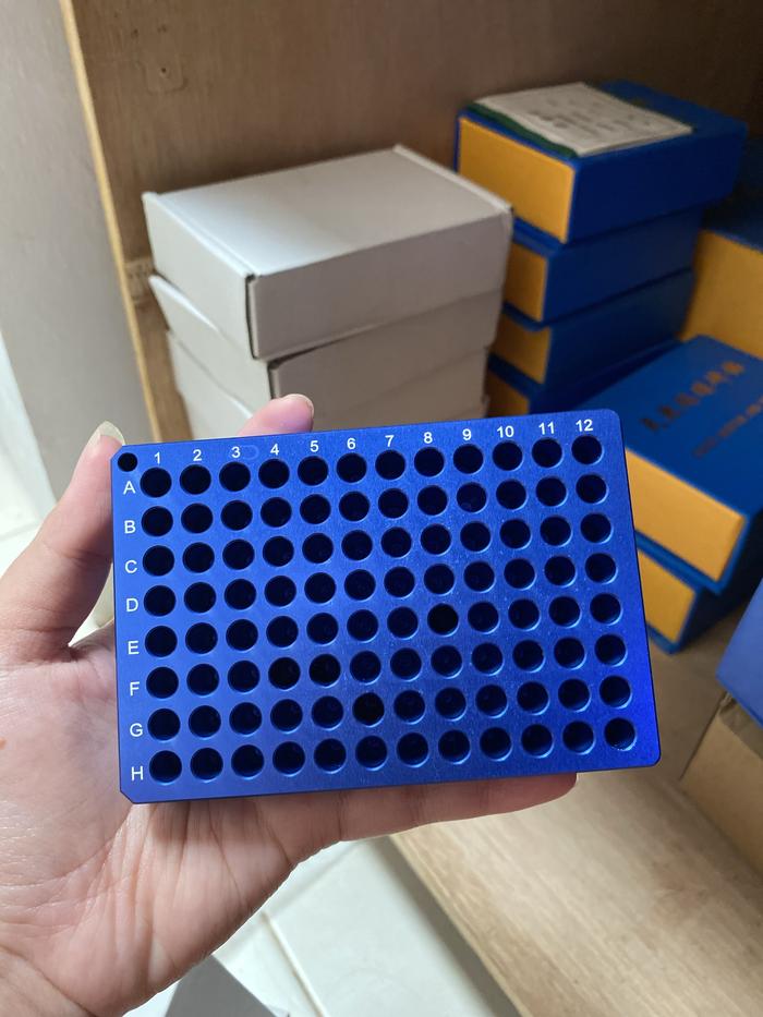 Jual Aluminium Cooling Block for Tube PCR Cooler 0.2ml x 96 Well Ningbo ...