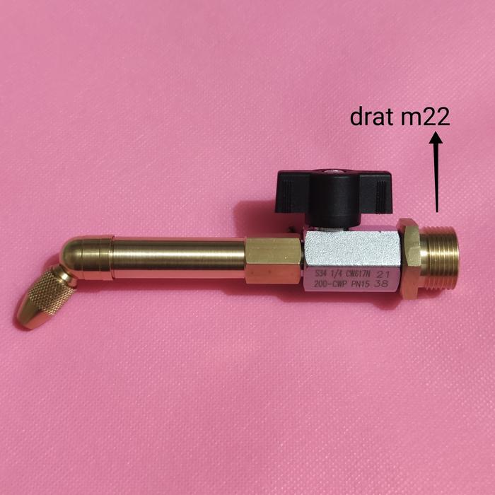 Jual Nozzle Jet Cleaner Drat M22 Italy 14cm Alat Cuci Mobil Motor Ac ...