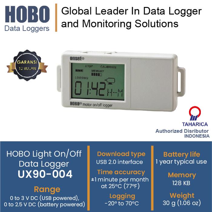 Hobo Tool HOBO UX90-004 Motor On/Off Data Logger - Track Equipment ...