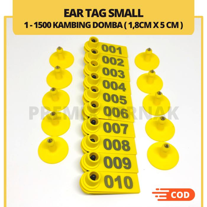 Jual Ear Tag 1,8x5cm |Kambing, Domba, Babi | Penanda Telinga Ternak ...