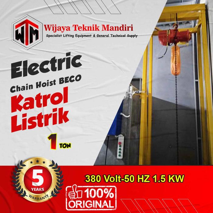 Jual Electric Chain Hoist Beco ( Korea) Caps 1 Ton x 9 Meter "Up Down ...