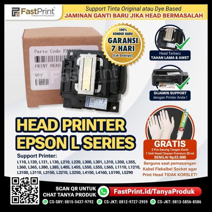 Jual Print Head Printer Epson L130 L220 L310 L355 L360 L365 L455 ...