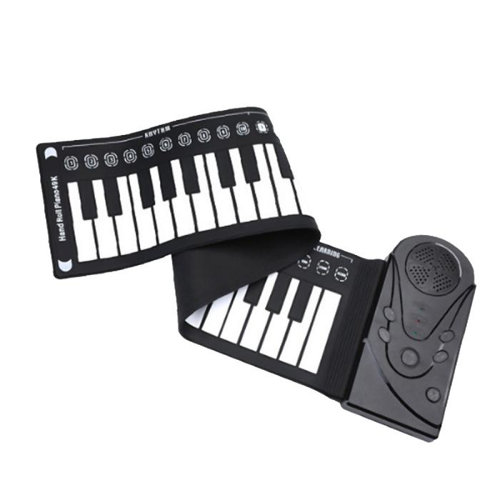 Jual Piano Lipat Fleksibel Portable 49 Key Hand Roll Up Piano keyboard ...