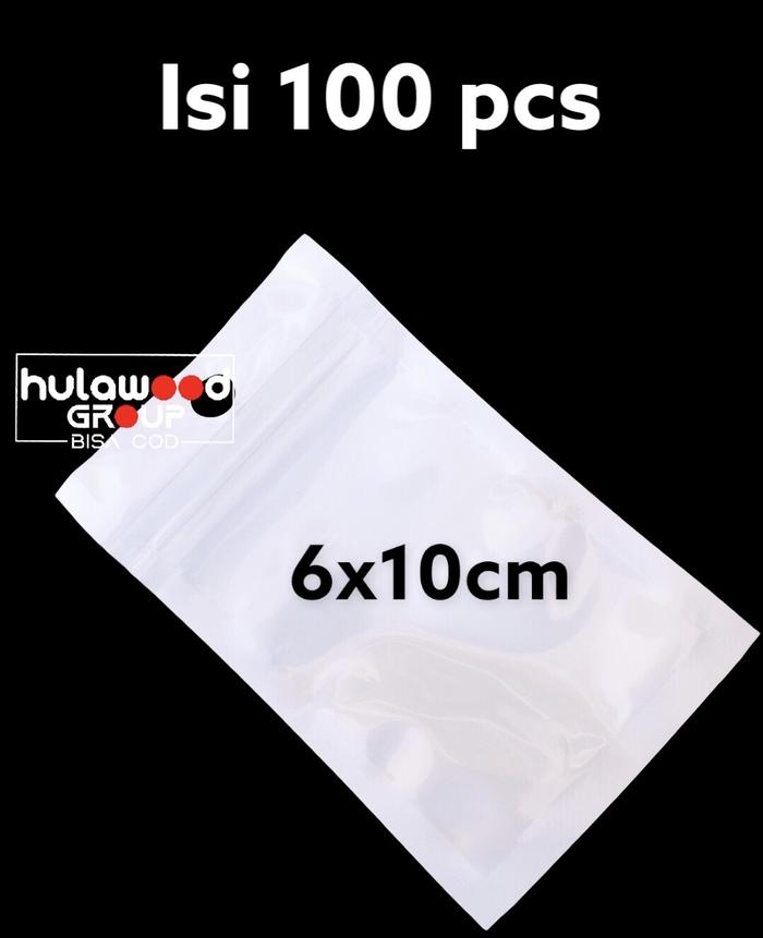 Jual Plastik Klip Ziplock 6x10 Cm Putih Susu isi 100 Pcs kedap udara ...