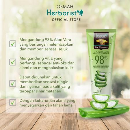 Jual Herborist aloevera gel 98% tube 100gr / jar 250gr herboris aloe ...