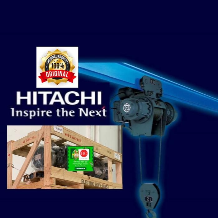Jual 2 AM 7 HITACHI Electric Wire Rope Hoist LIFT 6 Mtr ( SINGLE SPEED ...