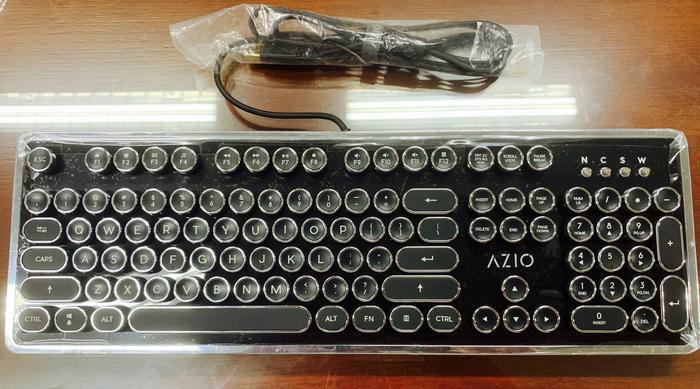 Jual Azio Retro Keyboard MK-RETRO-01 Mechanical Mekanikal Black ...