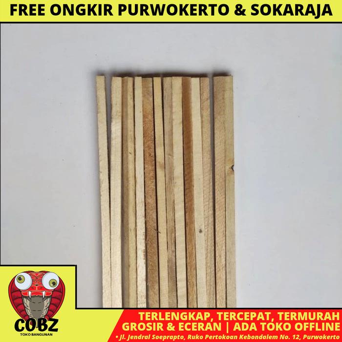 Jual 1 CM X 1 CM X 2 M / NM LIST PROFIL PLAFON KAYU POLOS PER BATANG ...