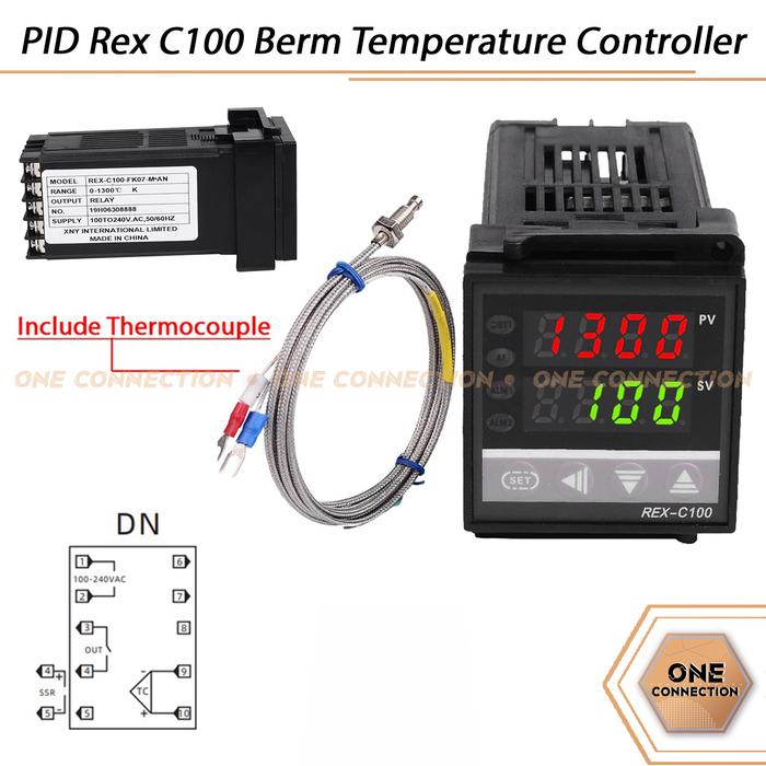 Jual PID Rex C100 Output Relay 10A Berm Temperature Thermocouple Controller - Jakarta Pusat ...