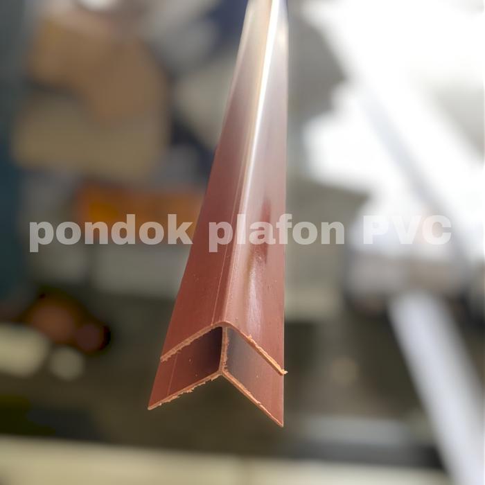 Jual list plafon pvc siku putih dan coklat - Putih - Kota Bekasi ...