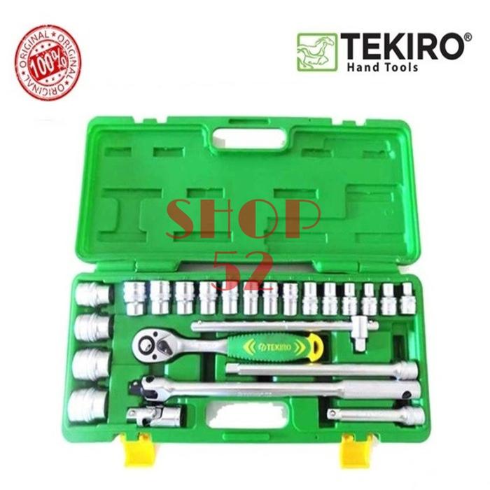 Jual Tekiro Kunci Socket Shock Sok Set 24 pcs 1/2" 6PT/12PT DR - Jakarta Barat - Shop 52 | Tokopedia