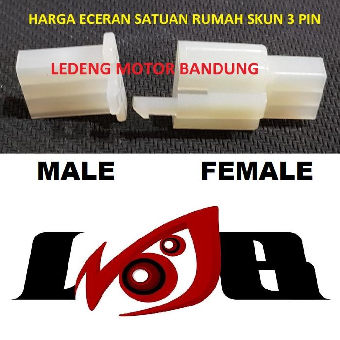 Jual Rumah Skun Kecil 3 Pin Soket Terminal Kuningan Kabel Connector ...
