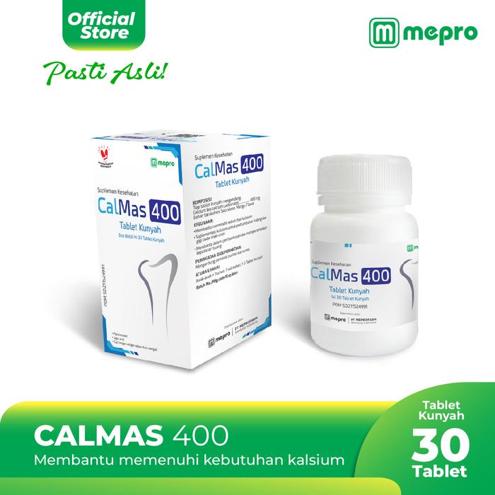 Jual CALMAS 400 TABLET KUNYAH - Kalsium untuk anak - Kota Bandung ...