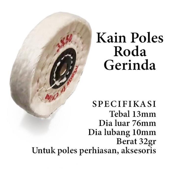 Jual KAIN POLES RODA GERINDA Angle Grinder Polishing Wheel 3 INCH ...