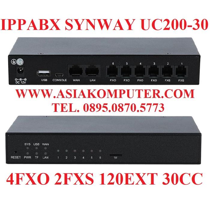 Jual IPPBX Synway UC200-30 IPPABX IP PABX PBX mirip Yeastar S20 S50 ...