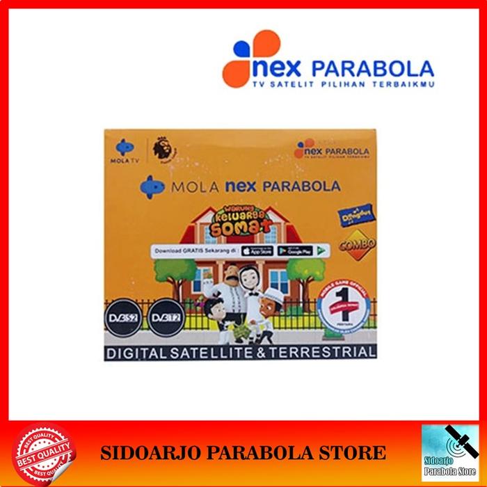 Jual Nex Mola Parabola Combo Receiver Parabola & Set Top Box DVB-T2 ...