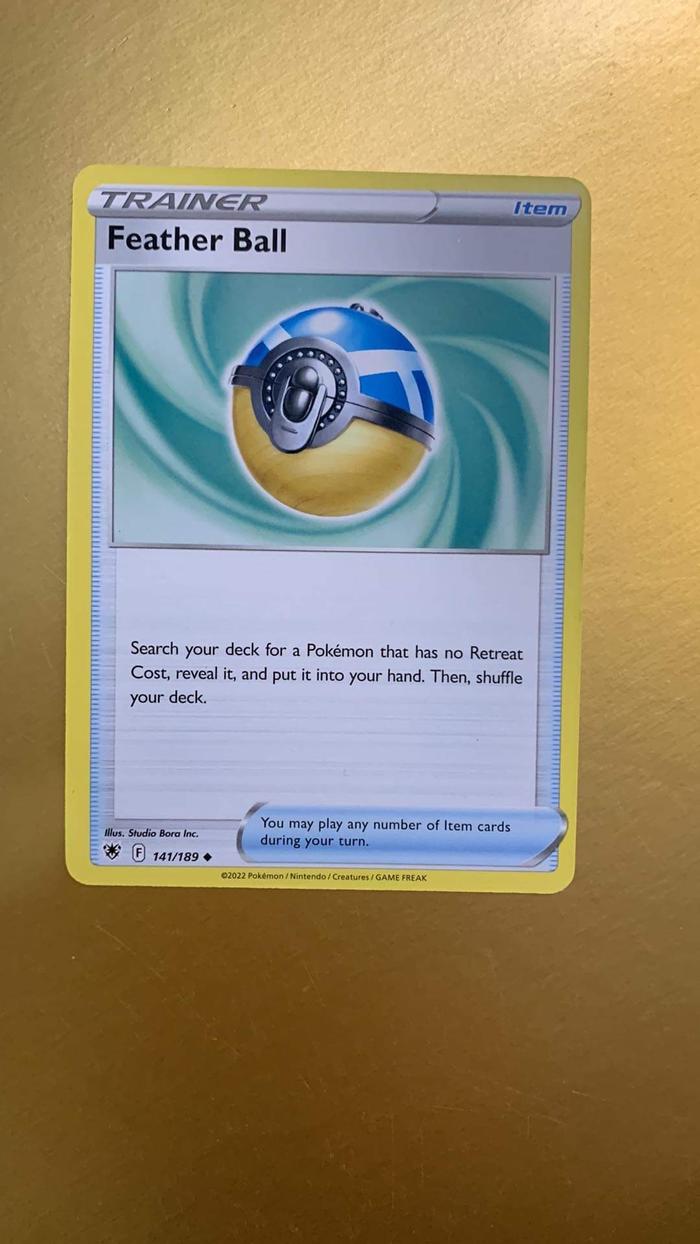Jual Feather ball 1 KARTU English Tcg card pokemon set charizard store ...