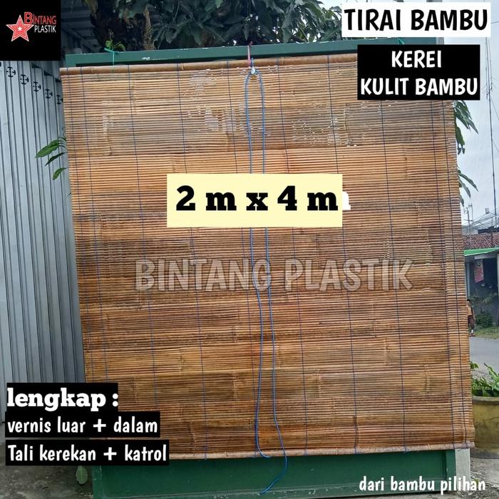 Jual TIRAI KEREI KULIT BAMBU 2M x 4M VERNIS KATROL KEREY KREY KRE KREI - Kota Surabaya - Bintang ...