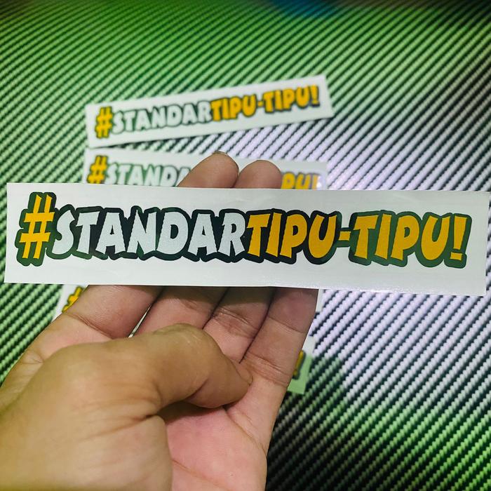 Jual Sticker standar tiputipu cutting sticker viral standar tipu tipu ...
