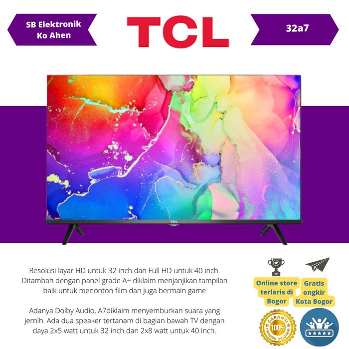 Jual TCL 32a7 SMART TV 32 INCH ANDROID 11 - Kota Bogor - T.W Shop ...