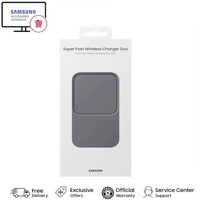 Jual Samsung Super Fast Wireless Charger Duo 15W ( with Adapter and Cable ) - Jakarta Pusat ...