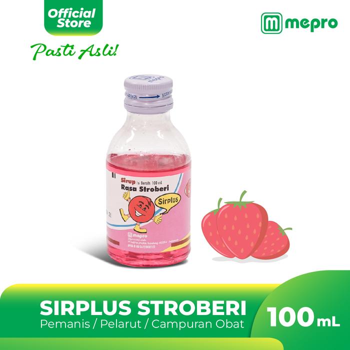 Jual SIRPLUS SYRUP STROBERI - Pelarut / Pemanis / Campuran Obat - Kota ...