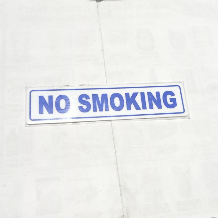 Jual Sticker tanda NO SMOKING sign gambar stiker DILARANG MEROKOK rokok ...