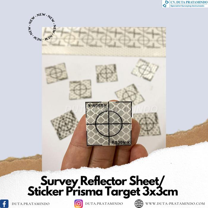 Jual Survey Reflector Sheet / Reflective Tape Sticker /Stiker Prisma ...
