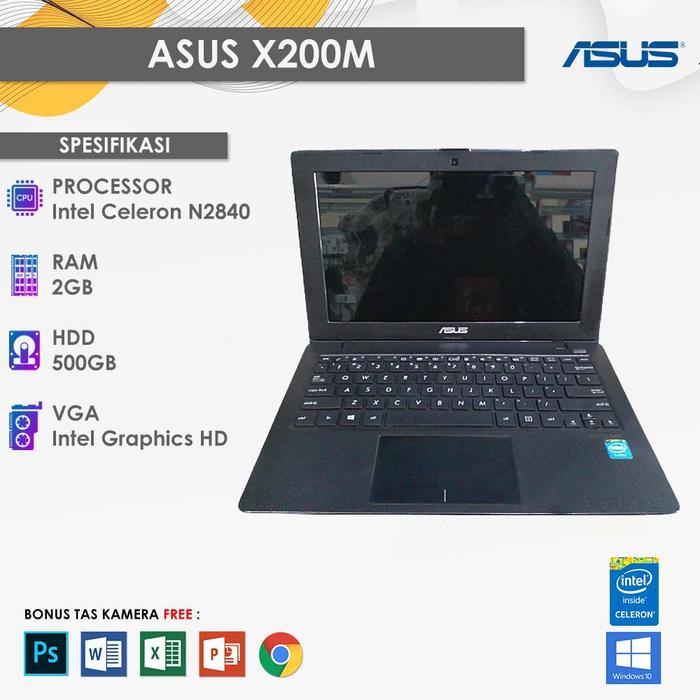 Jual LAPTOP ASUS X200M - INTEL CELERON RAM 2GB HDD 500GB - Kab ...
