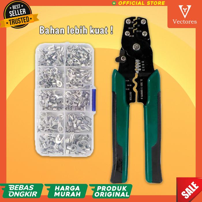 Jual Konektor Connectors Listrik Crimp Ring Kawat Terminal Kit ...