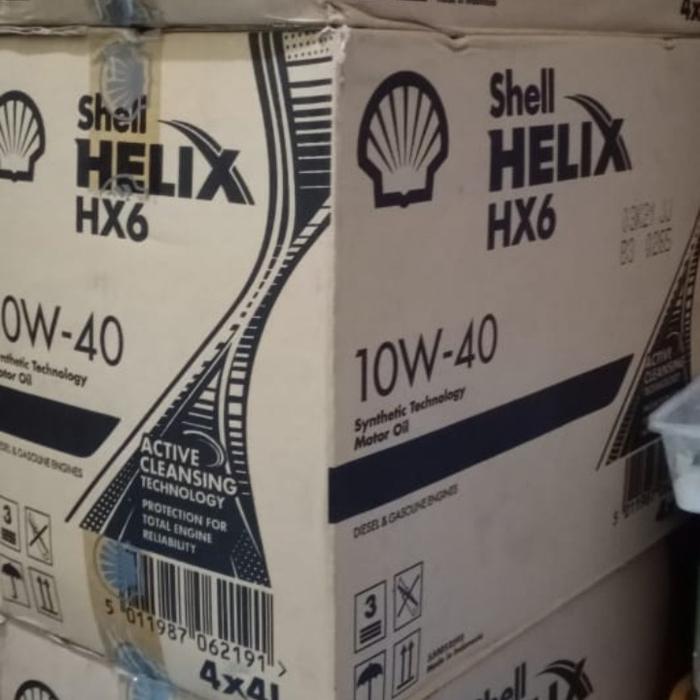Jual shell hx 6 10w-40 kemasan dus isi 4 galon - Jakarta Barat - OLIE ...