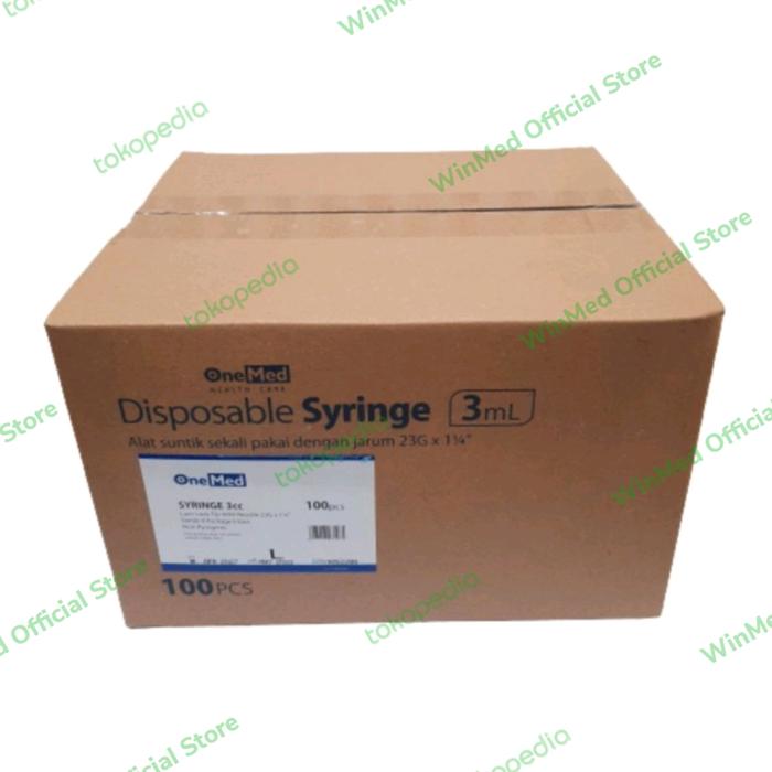 Jual Syringe 3 Ml Onemed Spuit 3 Cc Onemed Suntikan 3cc Onemed Di ...