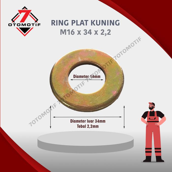 Jual Ring Plat M16 Kuning - Jakarta Utara - Tujuh Otomotif | Tokopedia