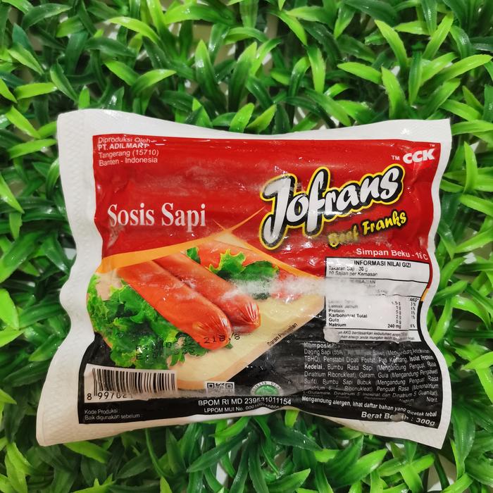 Jual Jofrans Sosis Sapi (Beef Frank) isi 10 berat 300 gr - Kota ...