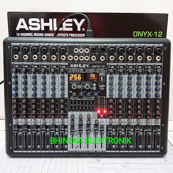 Jual mixer ashley ONYX12 / onyx 12 original mixer 12 channel usb ...