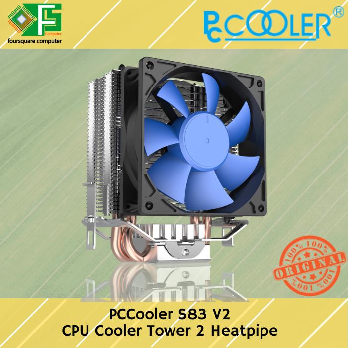 Jual PCCOOLER S83 CPU Cooler Tower 9mm Fan 2 Heatpipe Heatsink ...