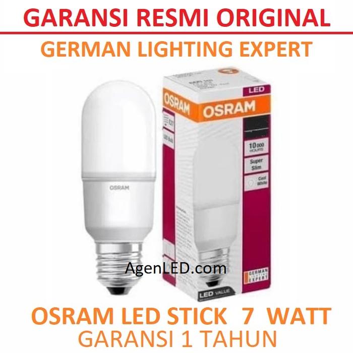 Jual OSRAM Lampu LED 7W Bohlam White 7 w watt Bulb Stik PUTIH Value ...