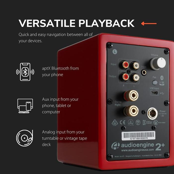 Jual Audioengine A2+ A2 Plus A2plus Wireless Bluetooth Speaker System ...
