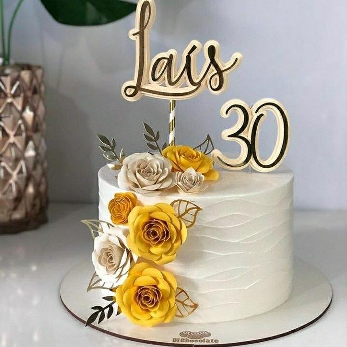 Jual Paper Flower Cake Topper - Kab. Garut - Paper Flower NR | Tokopedia