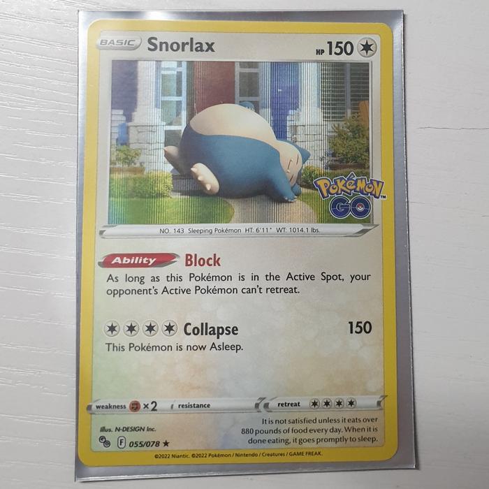 Jual Snorlax Holo 055/078 (Pokemon TCG Pokemon Go) - Jakarta Barat ...