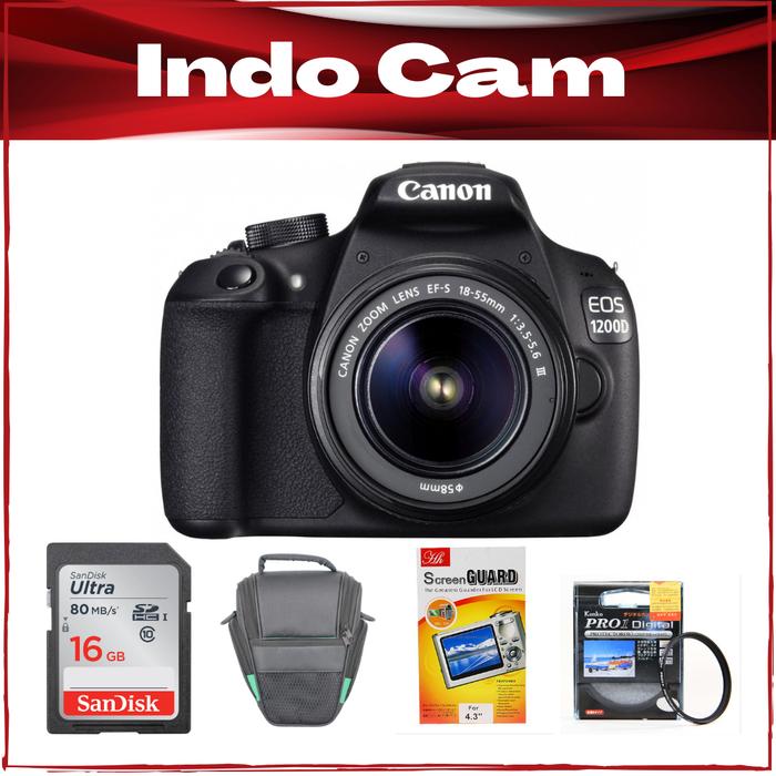 Jual CANON EOS 1200D KIT 18-55MM / CAMERA CANON EOS 1200D KIT 18-55MM - PAKET STANDAR - Jakarta ...