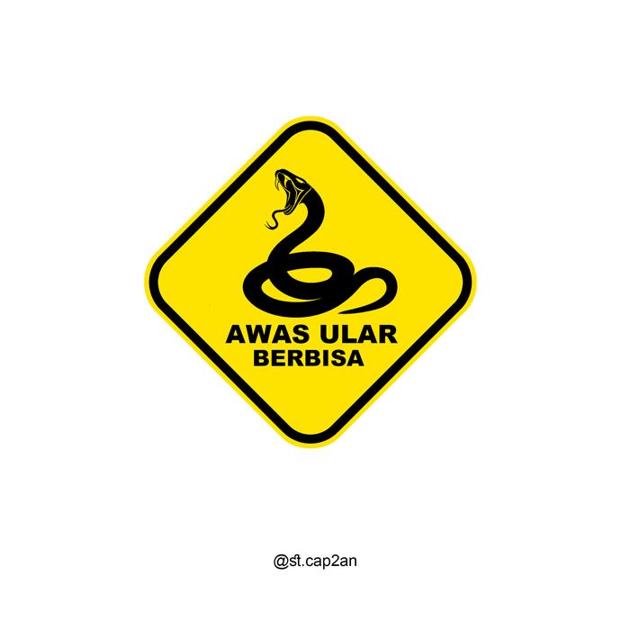 Jual Sticker Awas Ular Berbisa - Kota Depok - RDP22 Store | Tokopedia